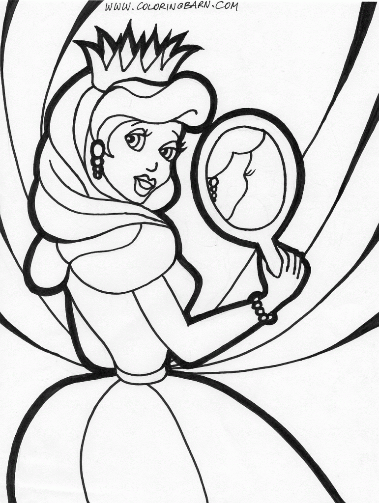 Princess 17 Coloring Page - The Coloring Barn